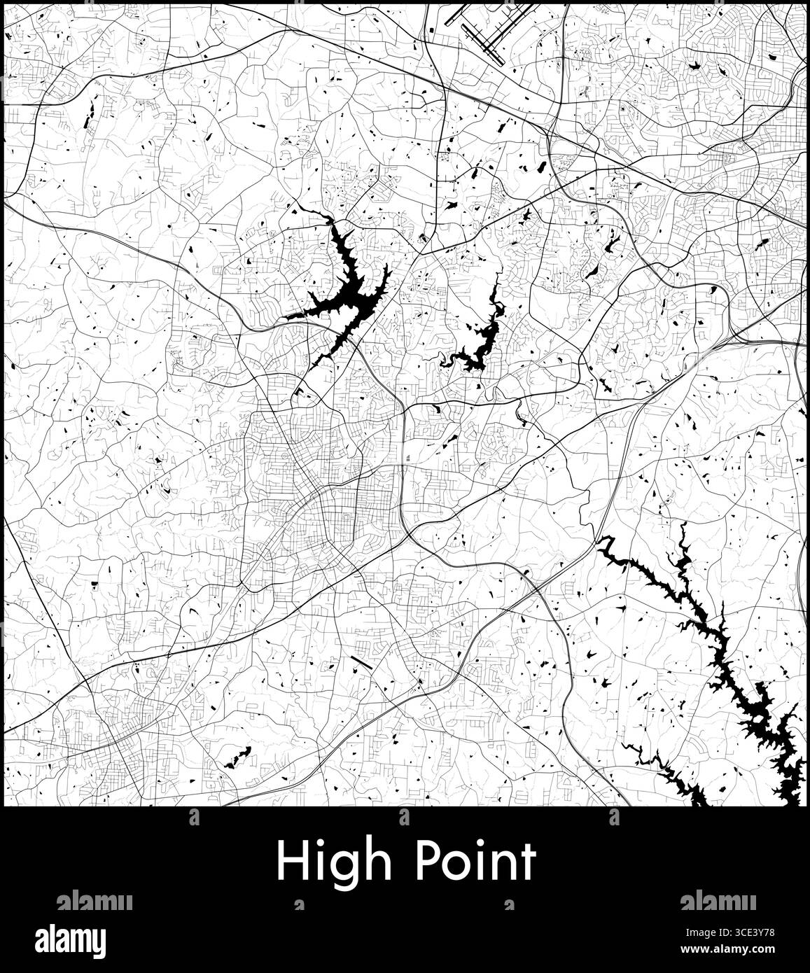 High point map Black and White Stock Photos & Images - Alamy