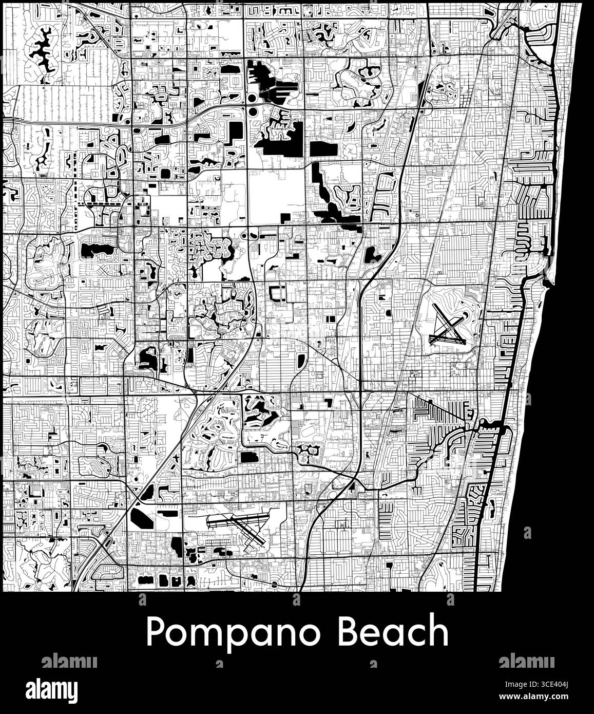 Map of pompano beach hi-res stock photography and images - Alamy