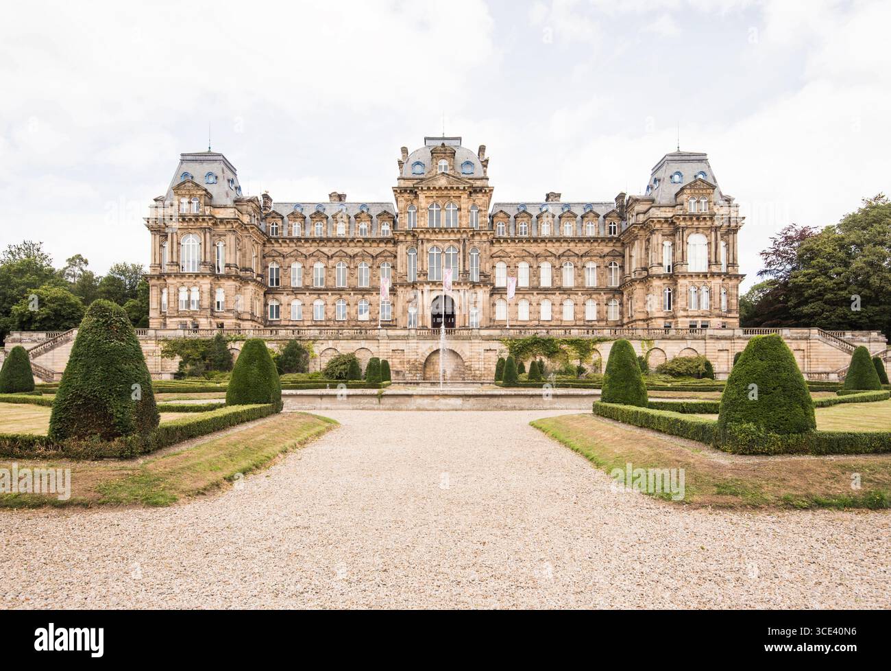 The French-style chateau, Bowes Museum, Barnard Castle, County Durham ...
