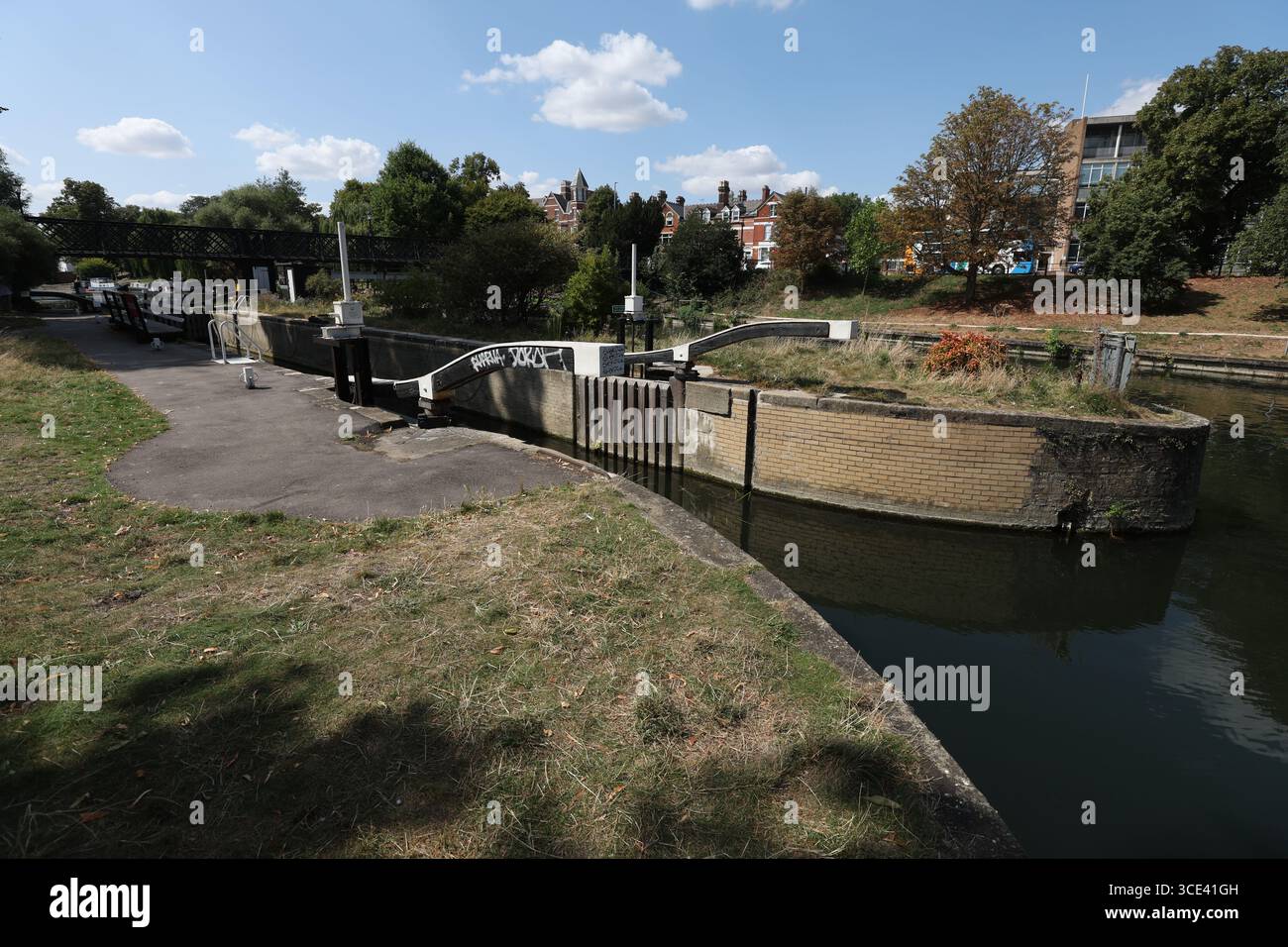 Jesus Green Lock on the River Cam in Cambridge. The future of punting ...