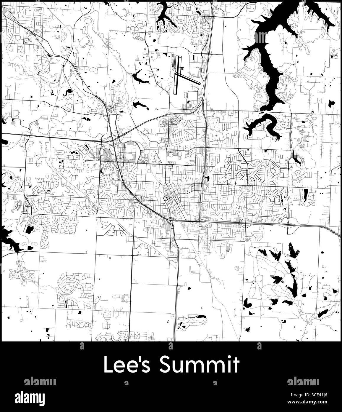 Lee vector map Black and White Stock Photos & Images - Alamy