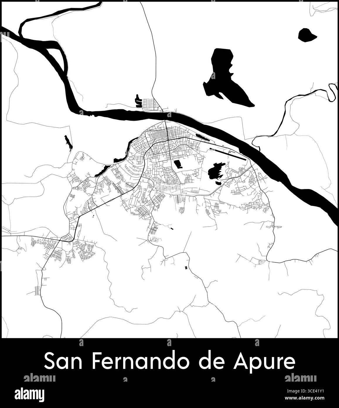 San fernando de apure city map hi-res stock photography and images - Alamy