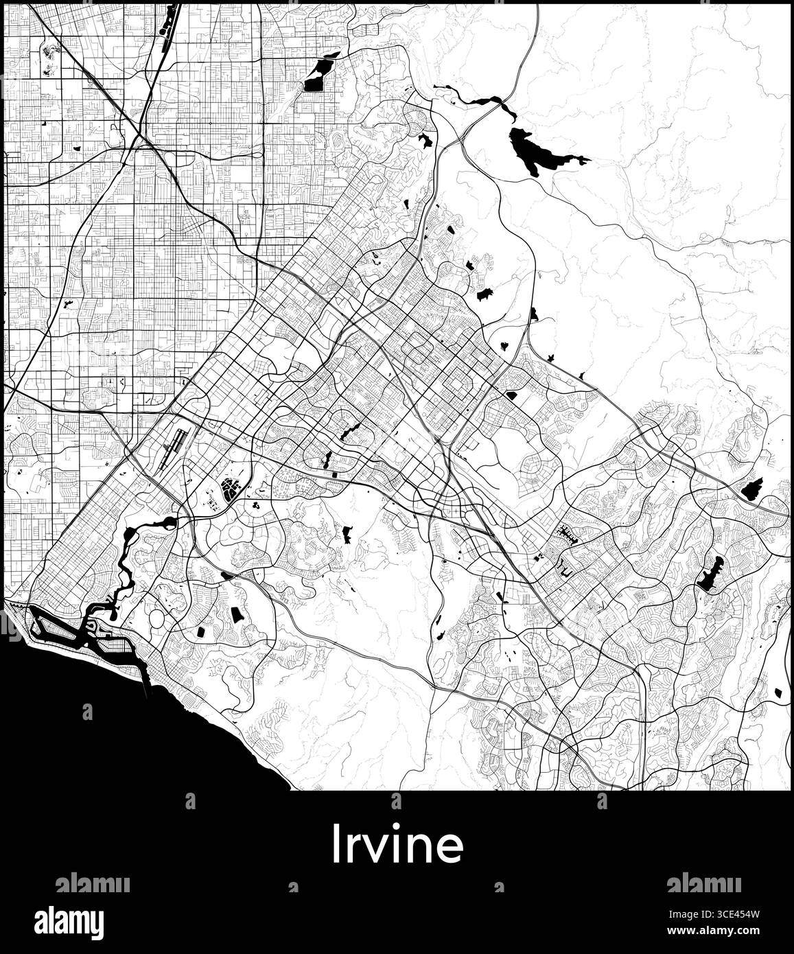 Irvine map Black and White Stock Photos & Images - Alamy