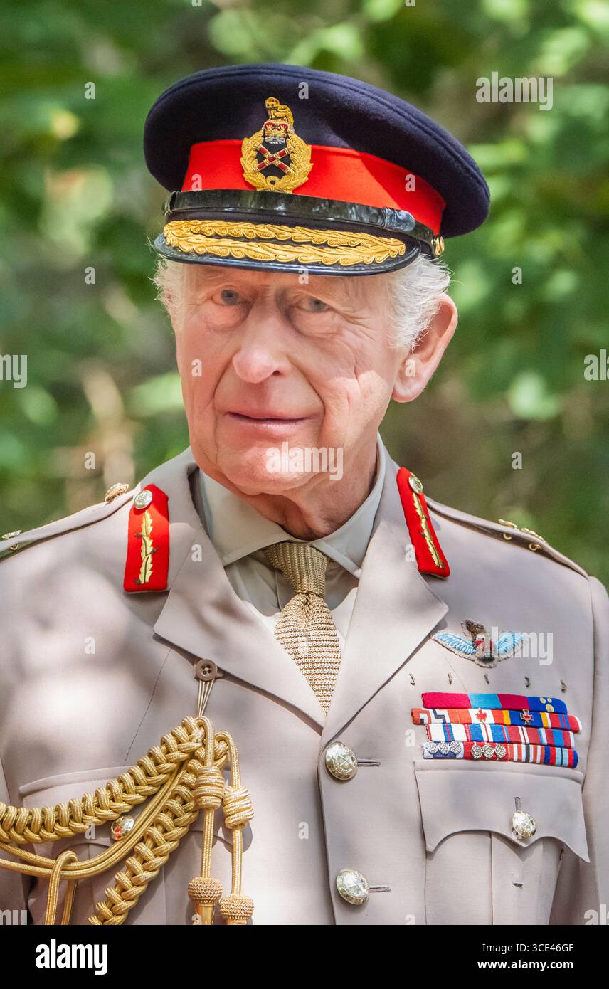 King Charles III at the National Memorial Arboretum in Alrewas ...