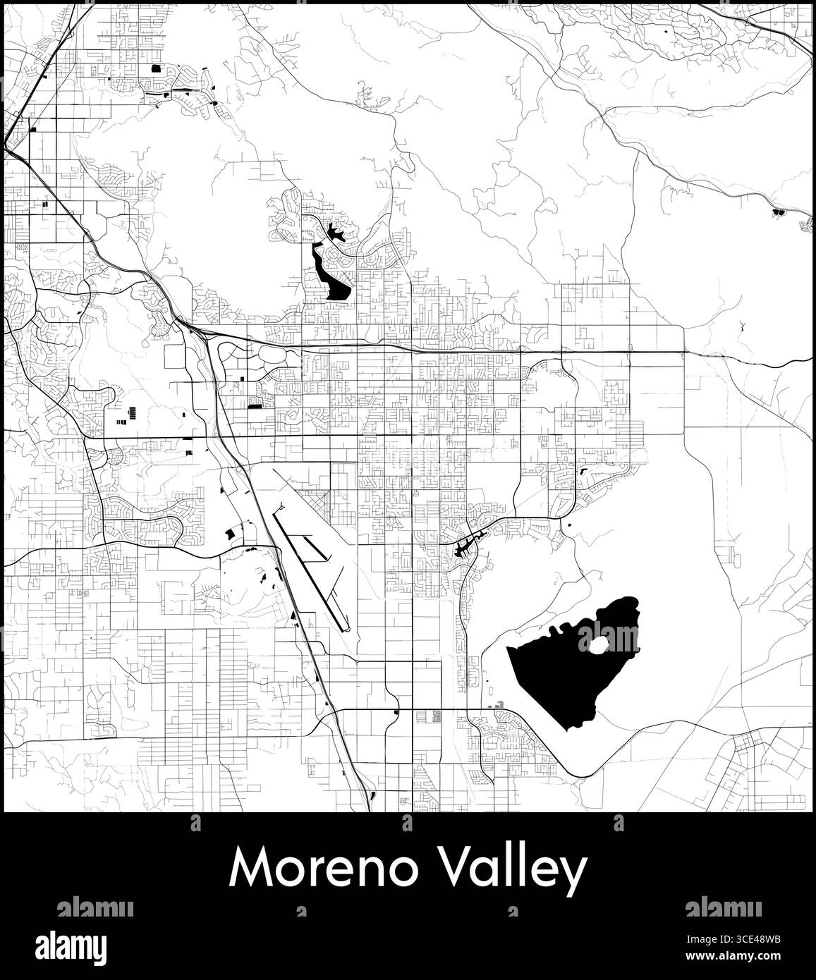Moreno valley map hi-res stock photography and images - Alamy