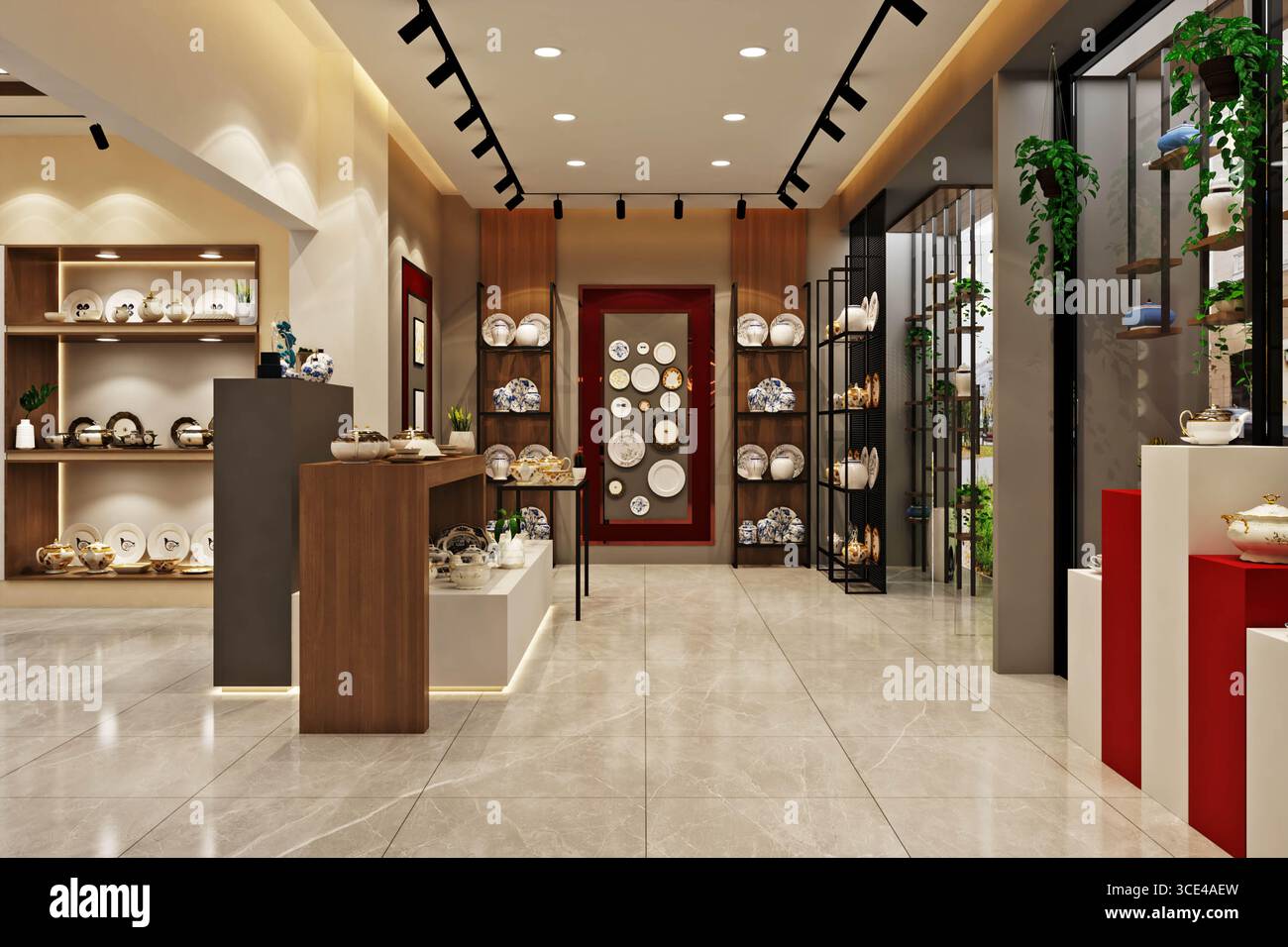 Retail Interior brand shop Design Stock Photo - Alamy