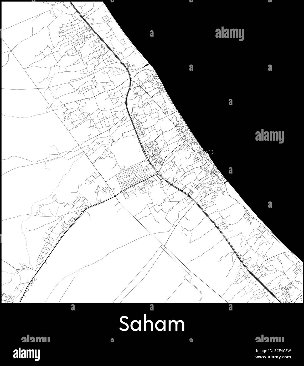 Saham street map hi-res stock photography and images - Alamy