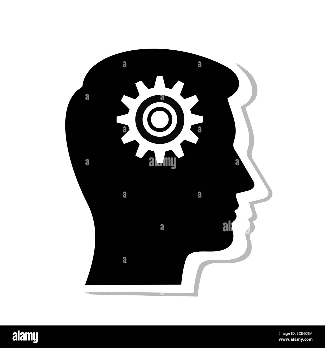 Human brain representing thinking Cut Out Stock Images & Pictures - Alamy