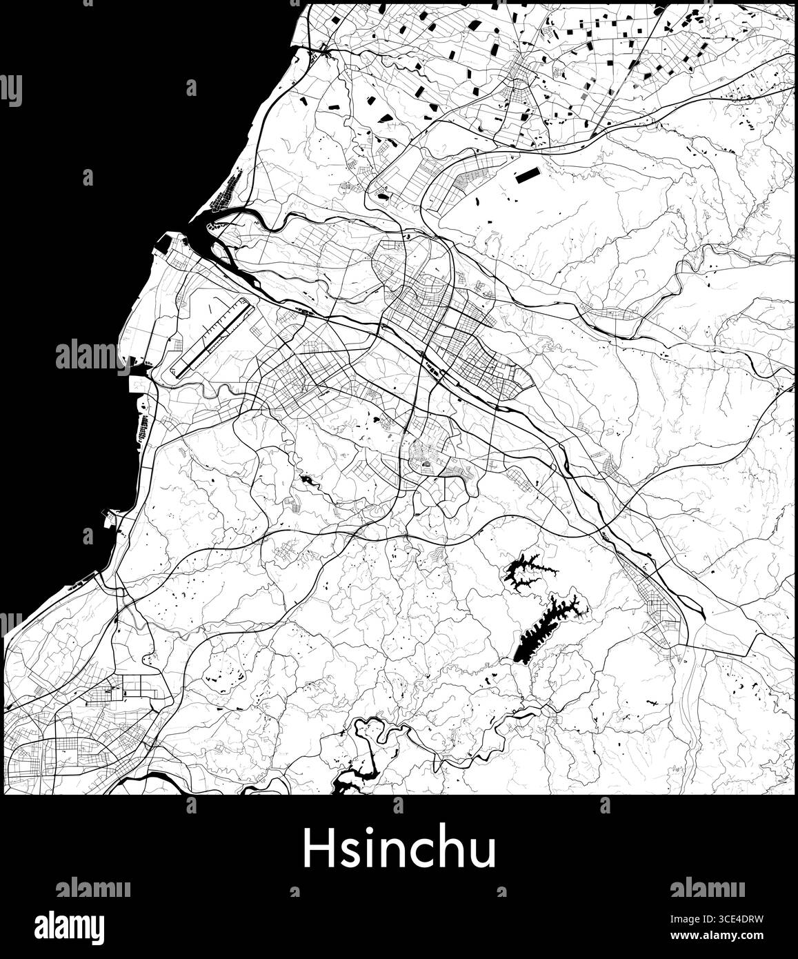 Hsinchu city map taiwan Stock Vector Images - Alamy