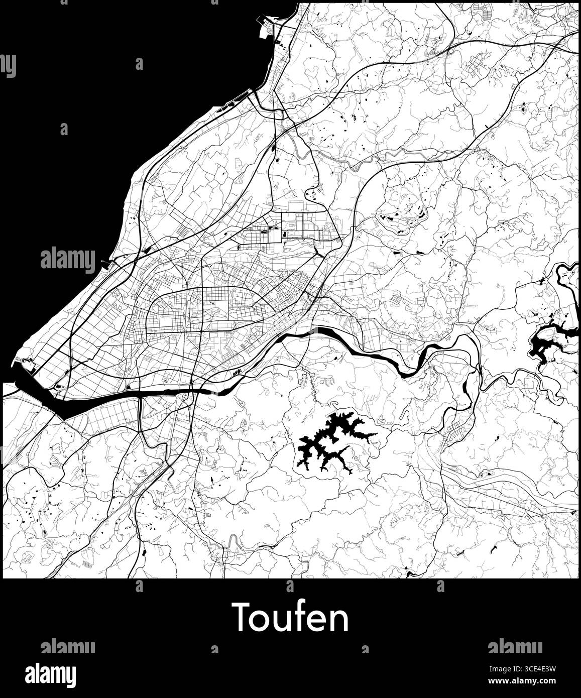 Toufen city map taiwan hi-res stock photography and images - Alamy