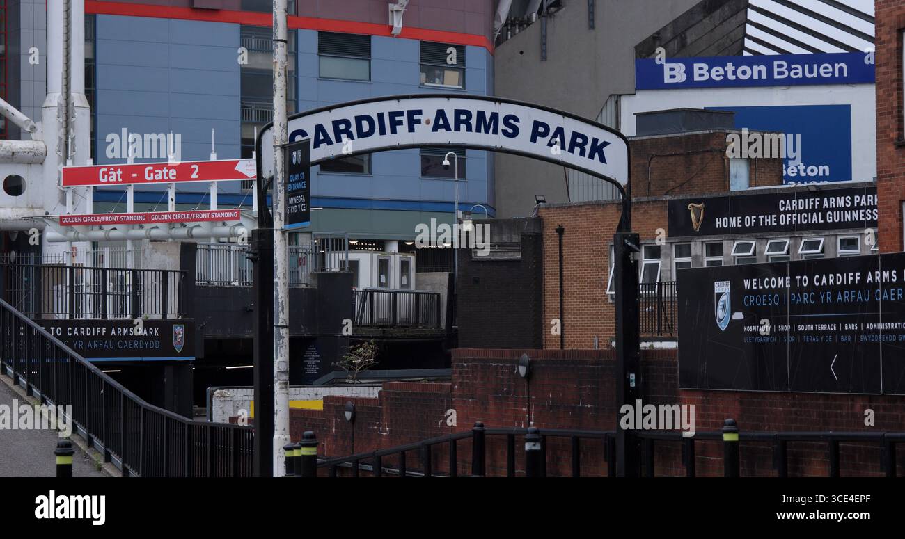 Cardiff uk august 2025 entrance hi-res stock photography and images - Alamy