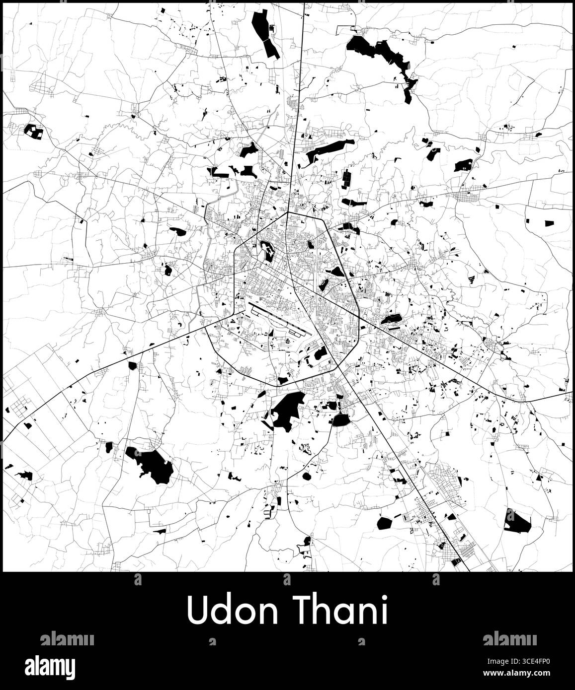 Udon thani street map hi-res stock photography and images - Alamy