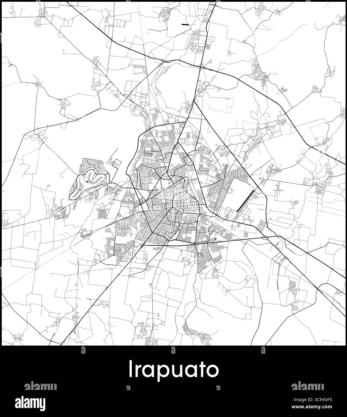 Irapuato street map hi-res stock photography and images - Alamy