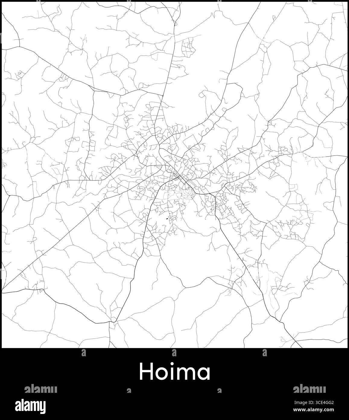 Hoima street map hi-res stock photography and images - Alamy