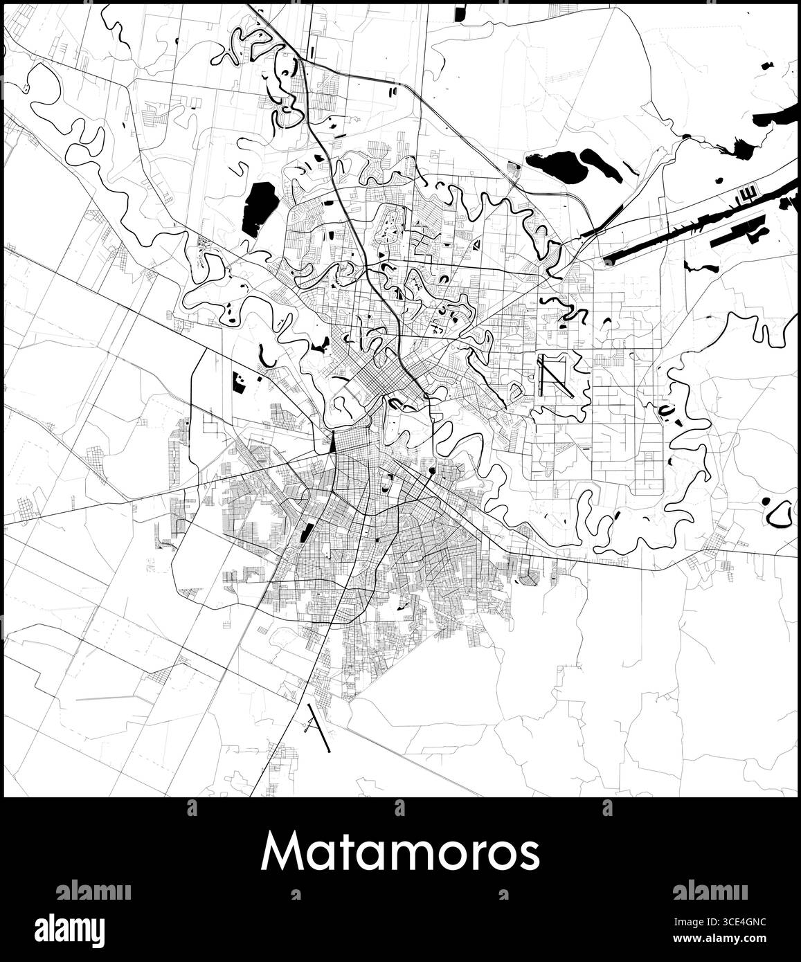Map of matamoros mexico hi-res stock photography and images - Alamy