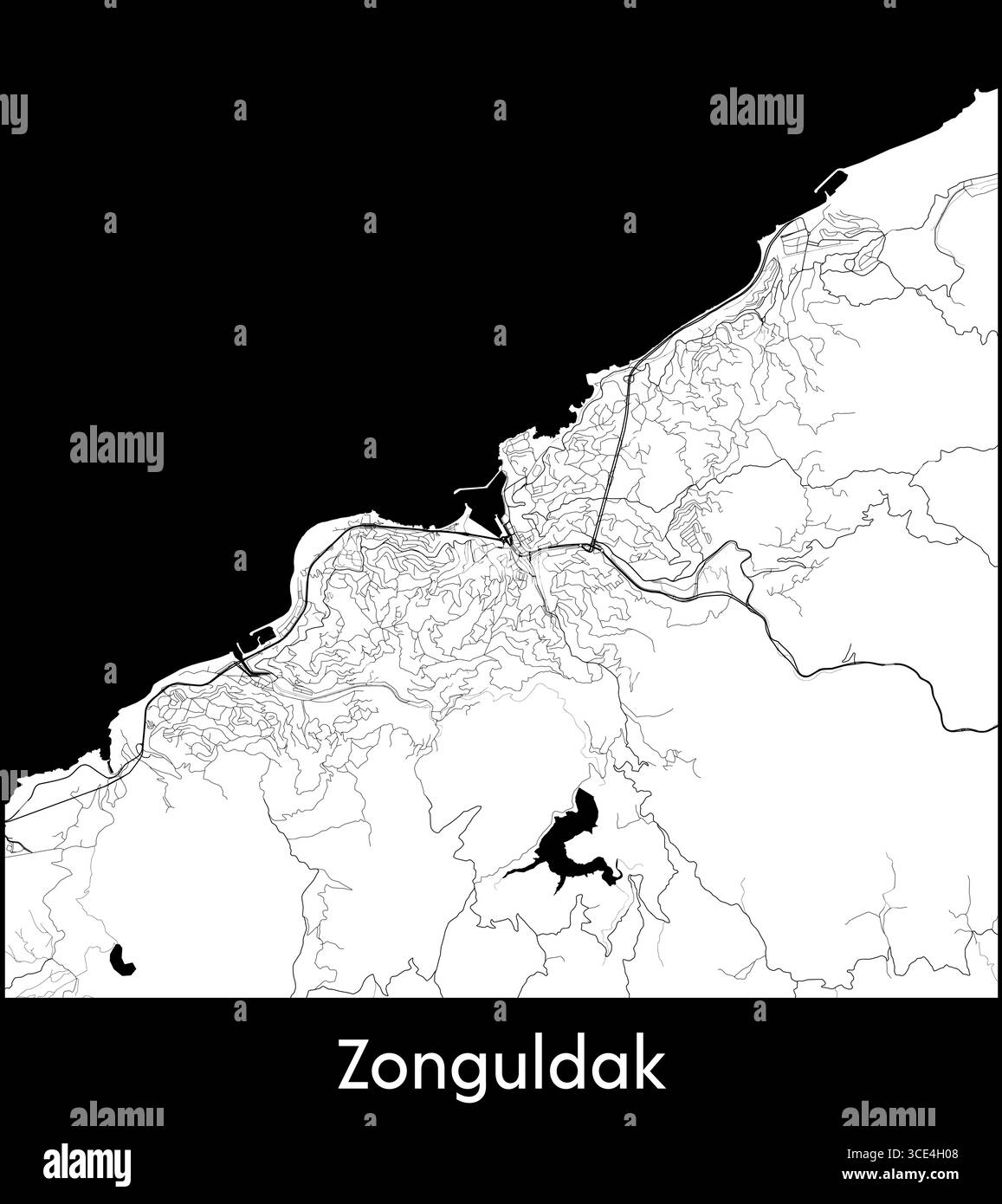 Zonguldak city map hi-res stock photography and images - Alamy