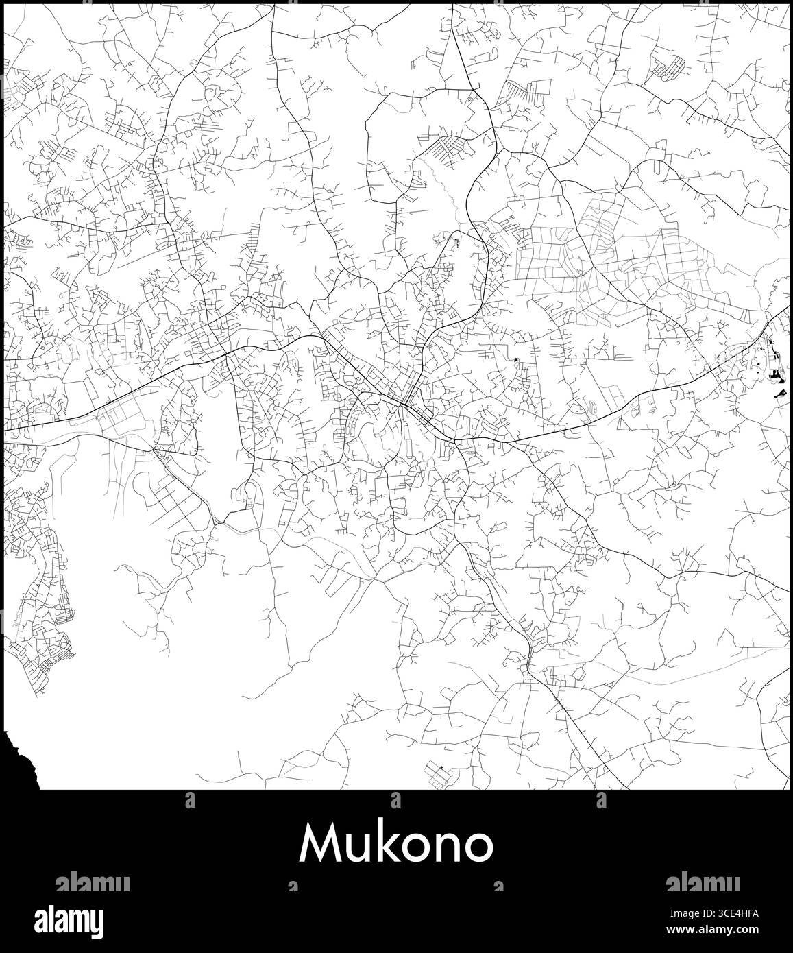Mukono city map hi-res stock photography and images - Alamy
