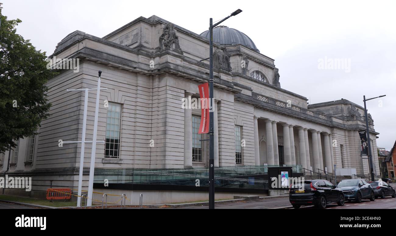 CARDIFF, UK - AUGUST 8, 2025 - Impressive neoclassical architecture of ...
