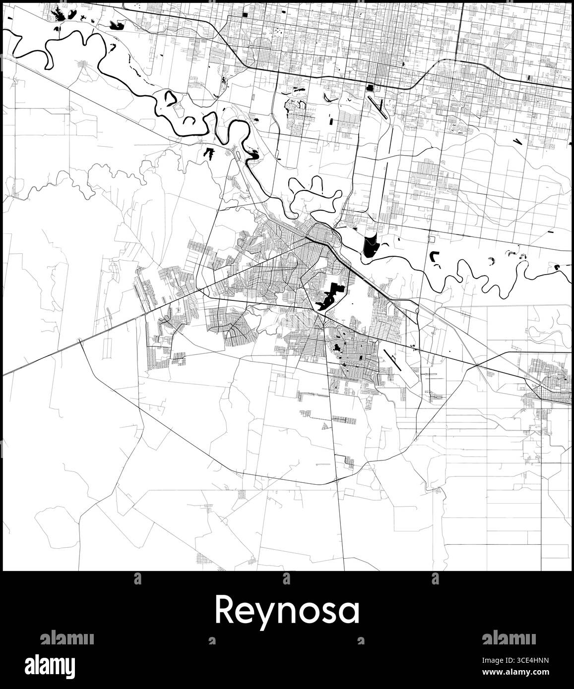 Reynosa and mexico Black and White Stock Photos & Images - Alamy