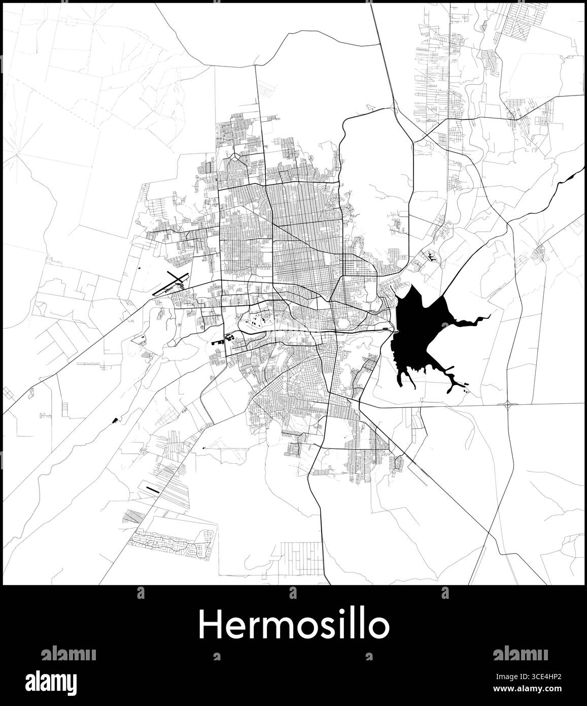 Hermosillo street map hi-res stock photography and images - Alamy