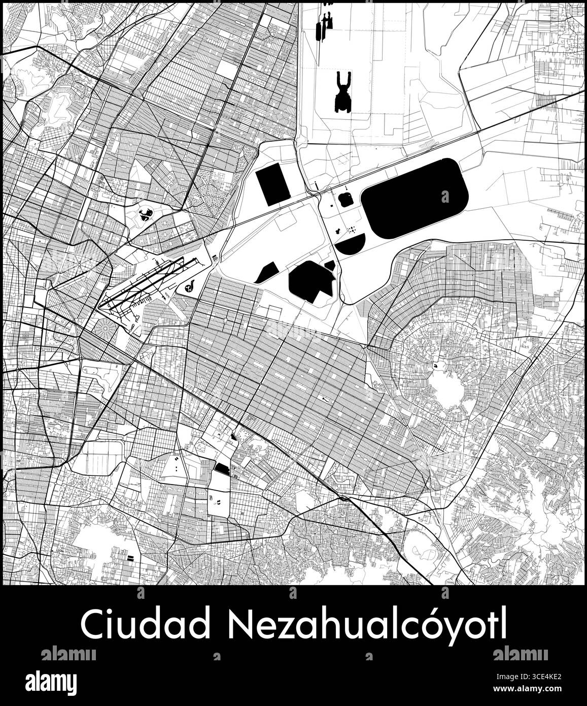Ciudad nezahualcoyotl city Black and White Stock Photos & Images - Alamy