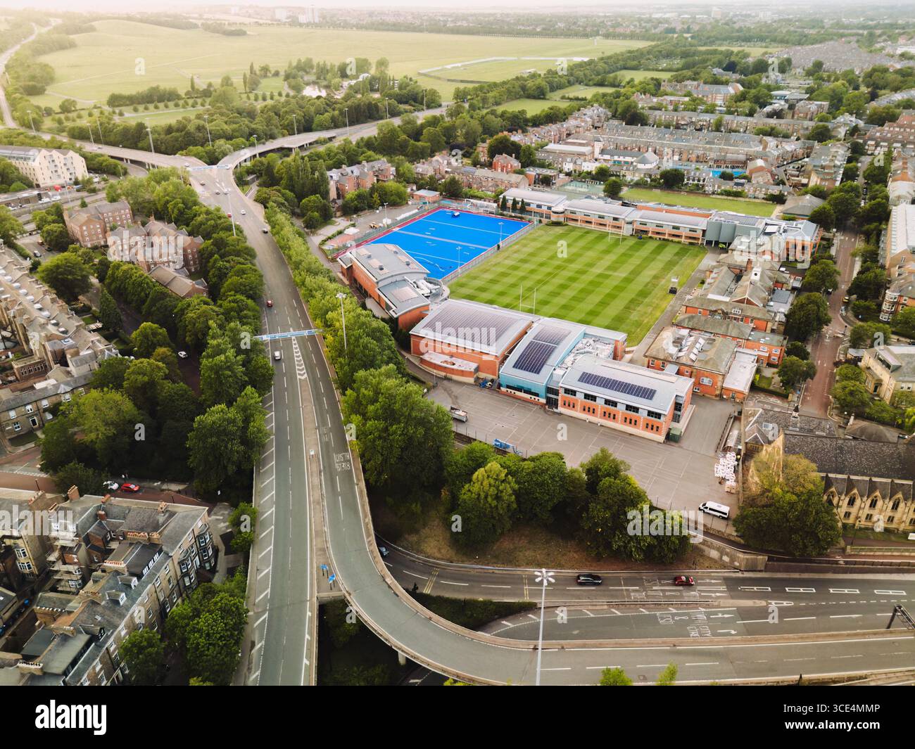 Royal grammar school newcastle sports ground hi-res stock photography ...