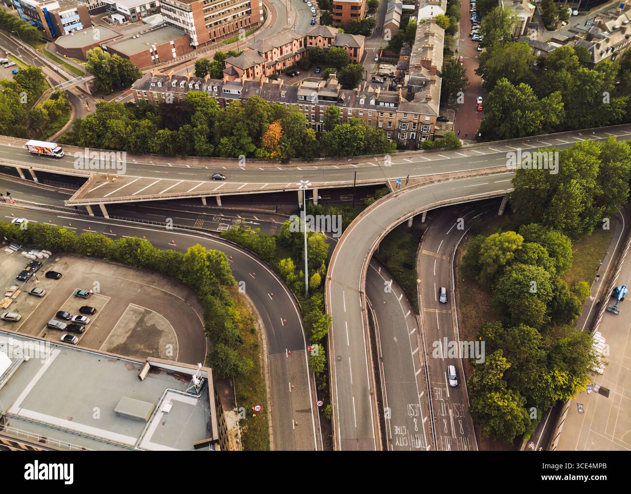 Newcastle upon Tyne: 8th August 2025: Newcastle Central motorway ...