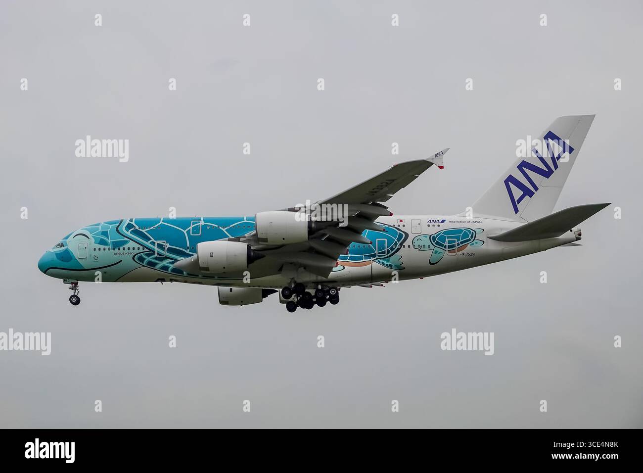 Tokyo, Japan - Oct 16, 2024. JA382A All Nippon Airways Airbus A380 ...