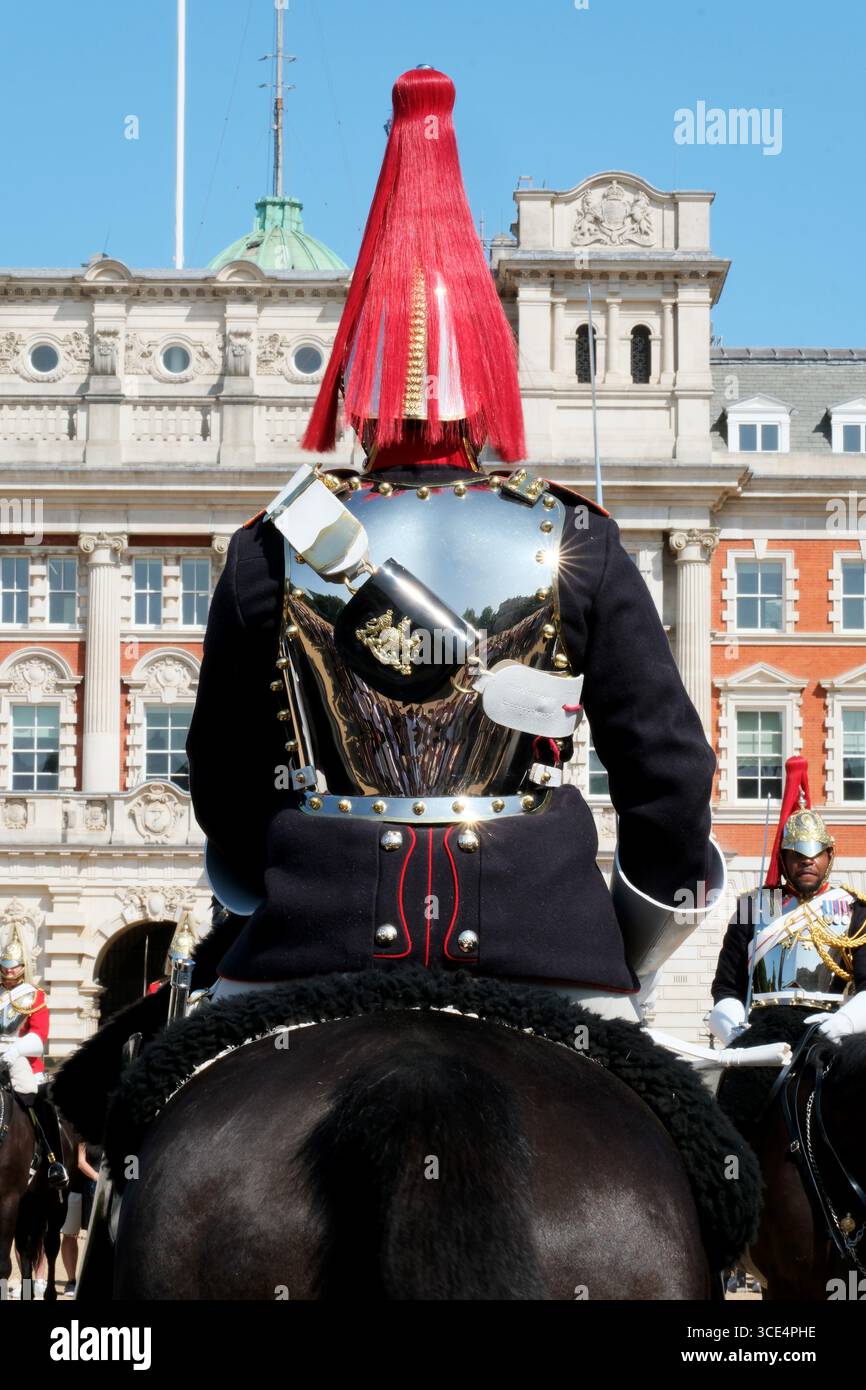 The King's Life Guard at the changing the Life Guard ceremony, Horse ...