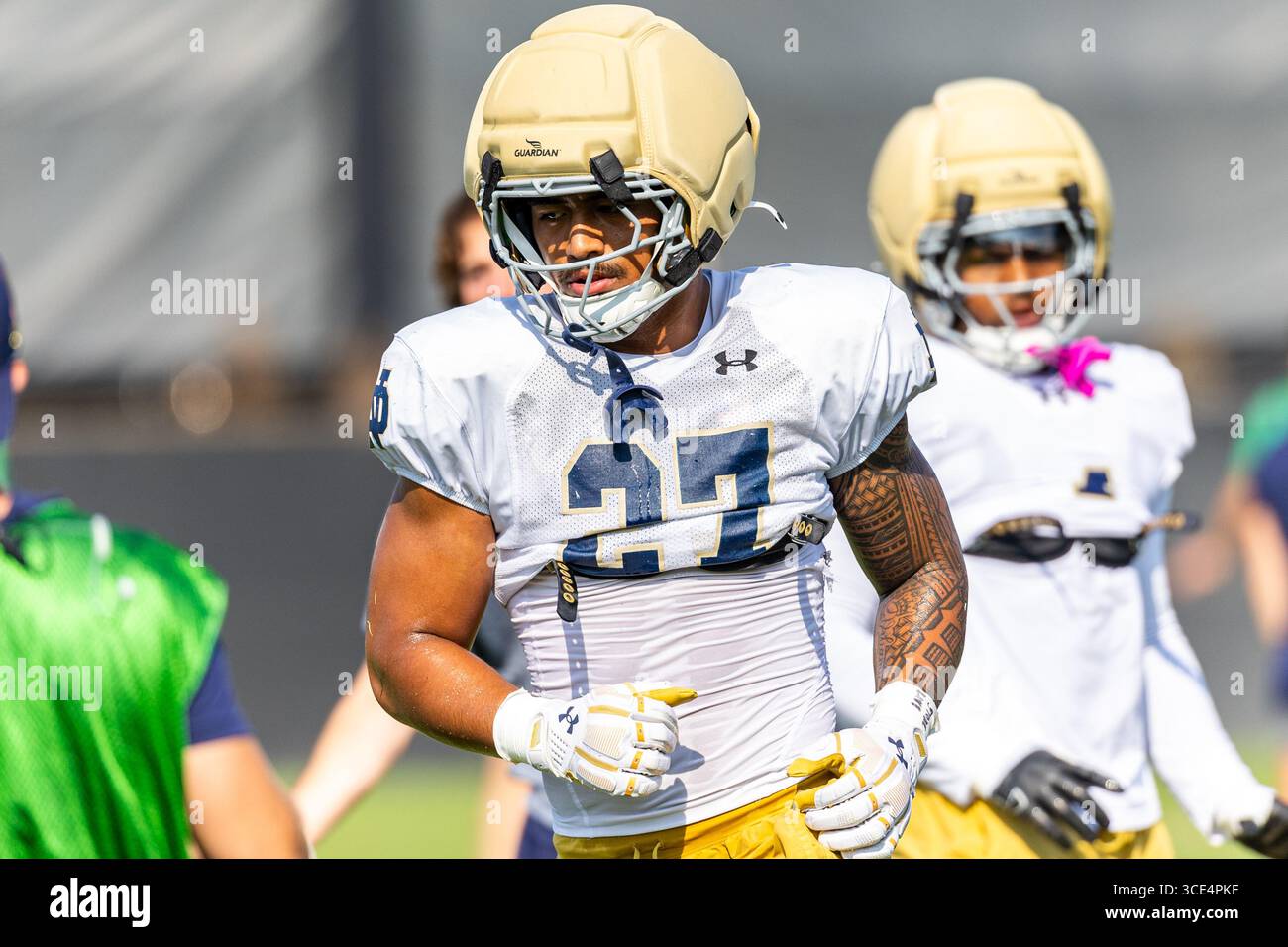 August 15, 2025: Notre Dame linebacker Kyngstonn Viliamu-Asa (27 ...