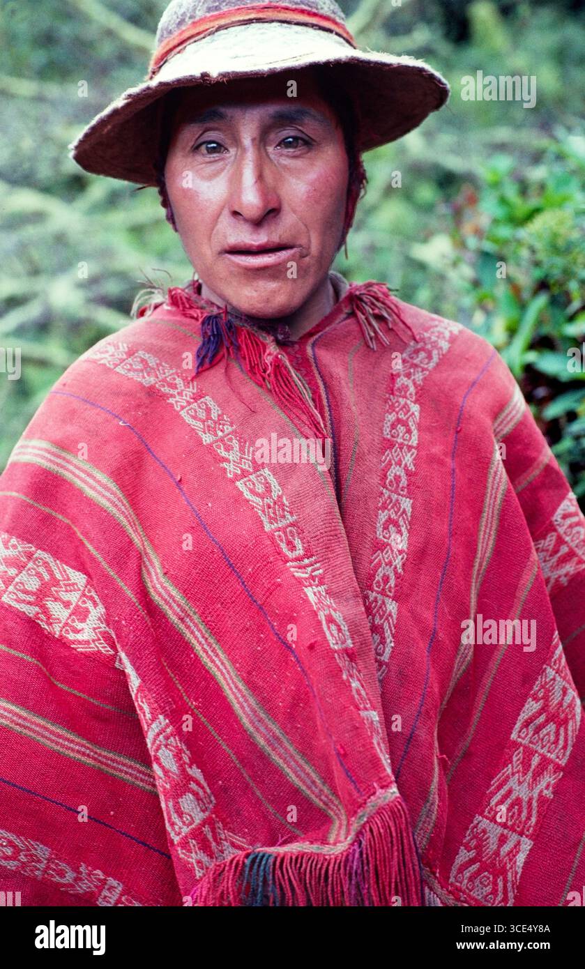 A single adult male of the Quechua people are indigenous people in ...