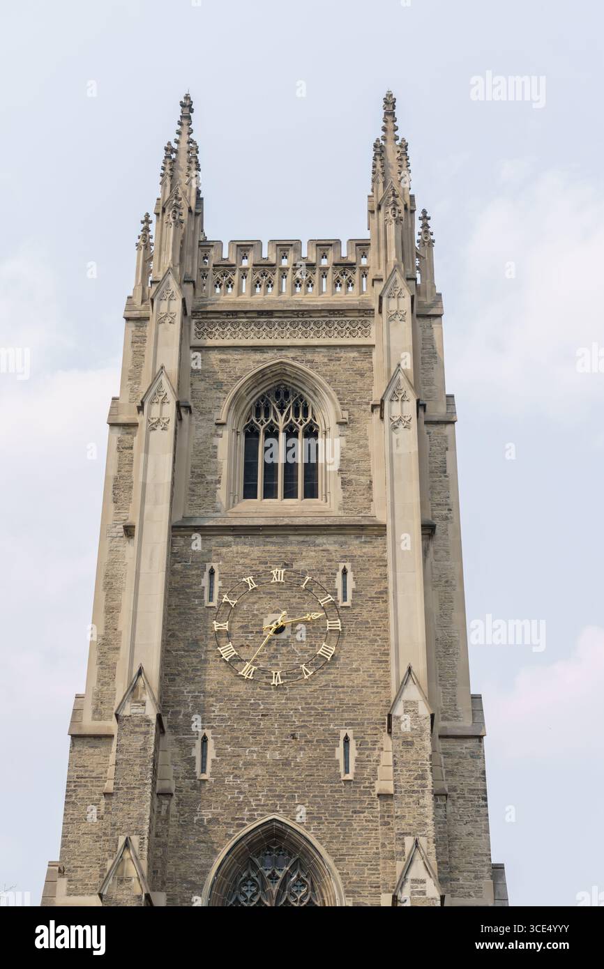 Gothic Revival clock tower of Soldiers’ Tower at the University of ...