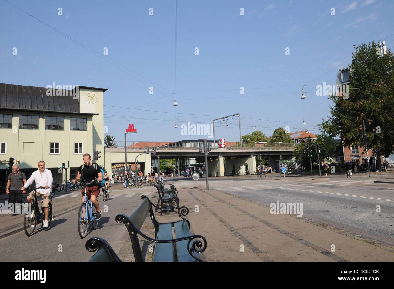 Copenhagen/ DenmarK/15 AUGUST 2025/Noerrobro train station and mostly ...