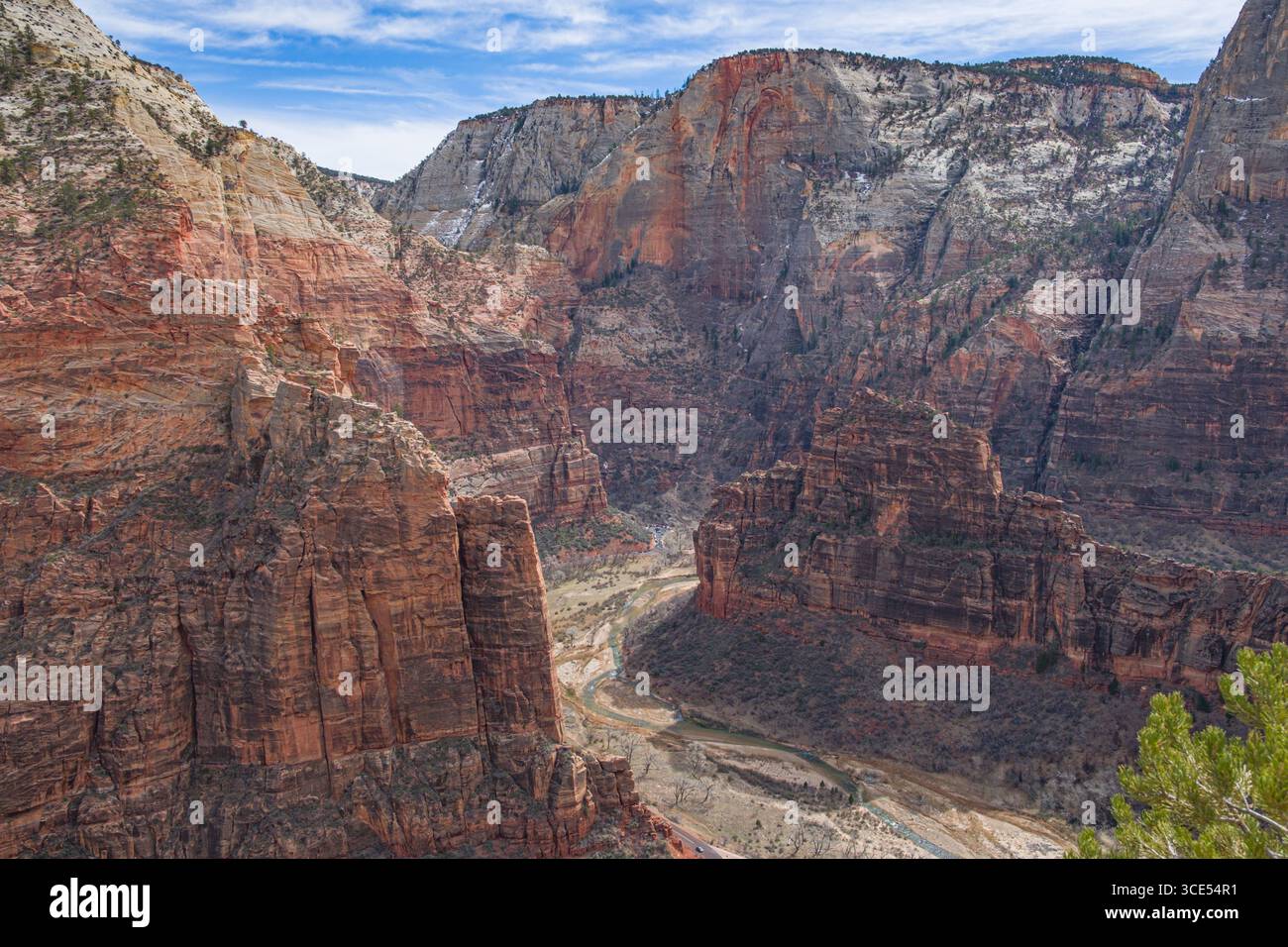 View of Zion Canyon with Temple of Sinawava from Scout Lookout, Zion ...