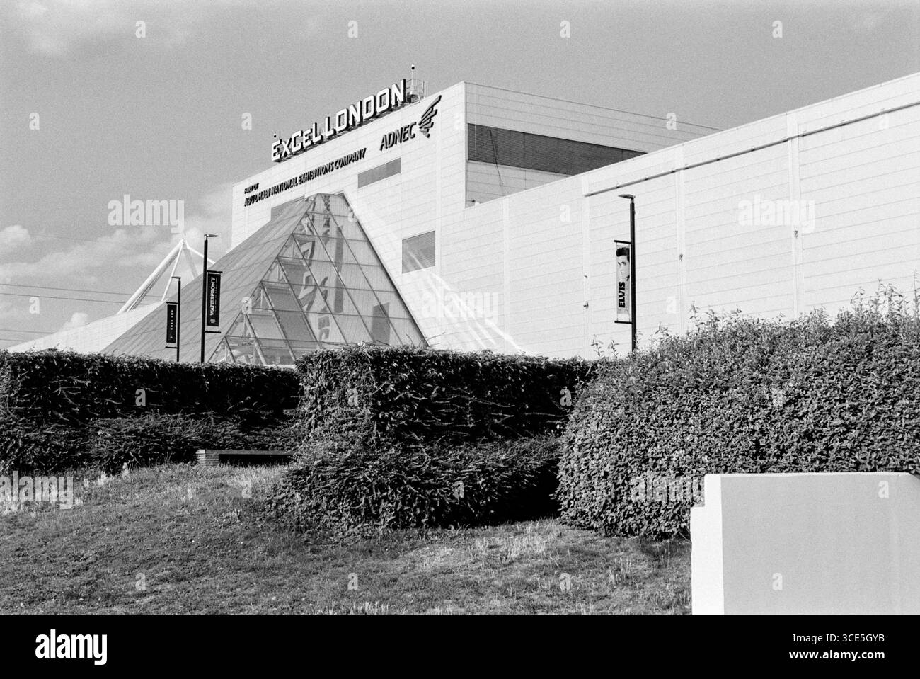 The Excel Arena entrance, Royal Victoria Dock, London Docklands, UK ...