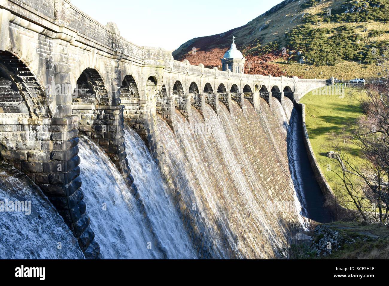 Elan Valley Dams In Wales Stock Photo - Alamy