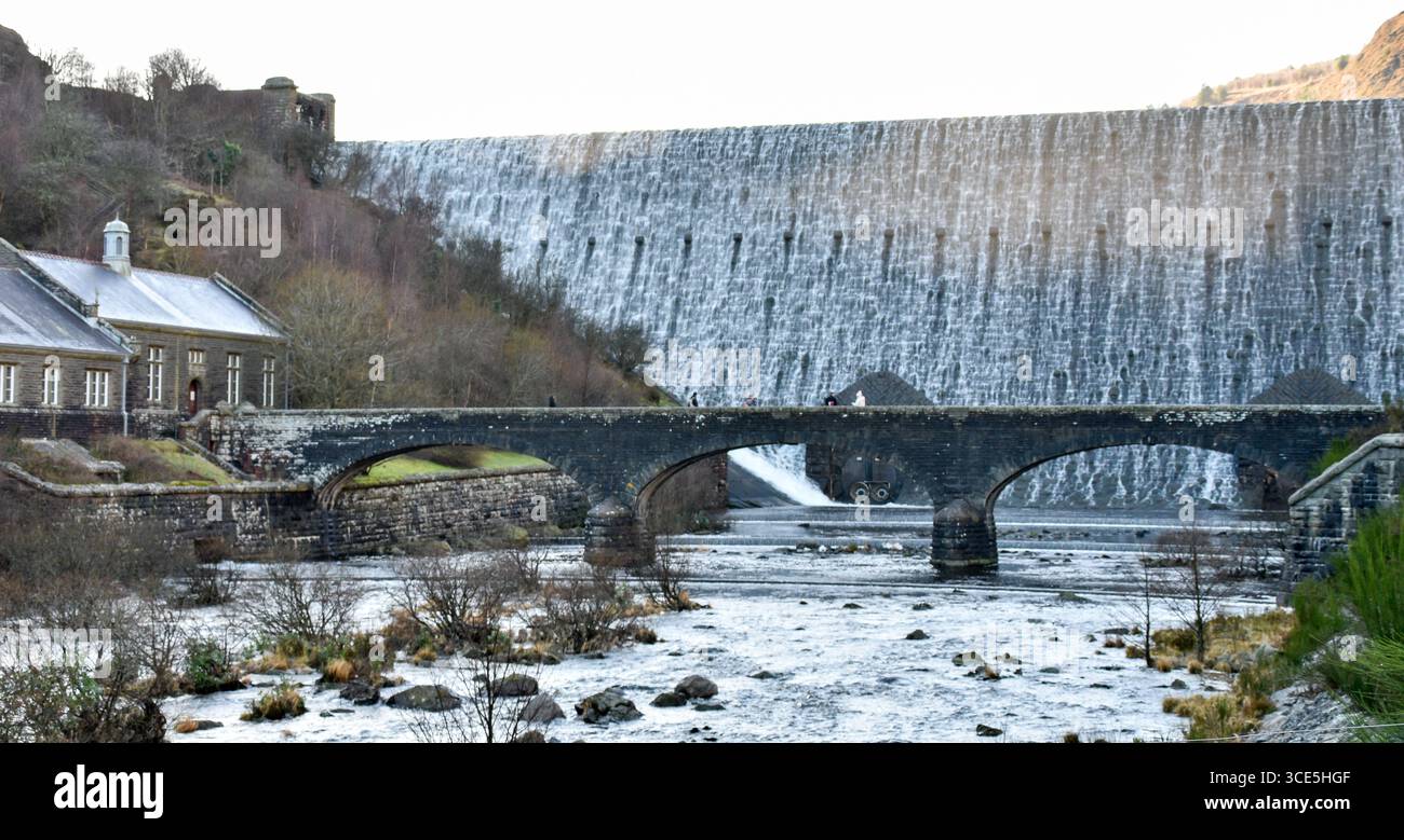 Elan Valley Dams In Wales Stock Photo - Alamy