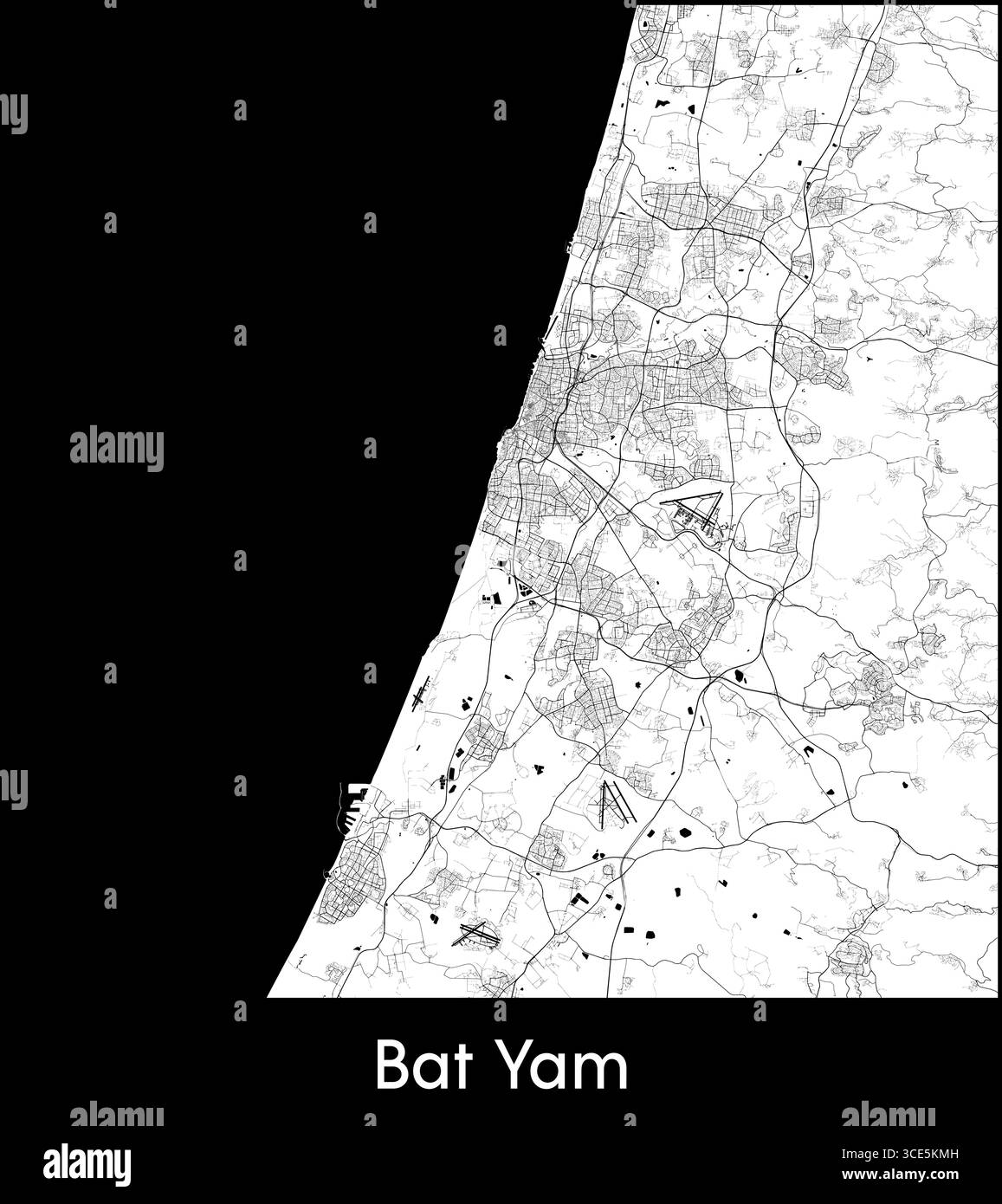 Bat yam city map hi-res stock photography and images - Alamy