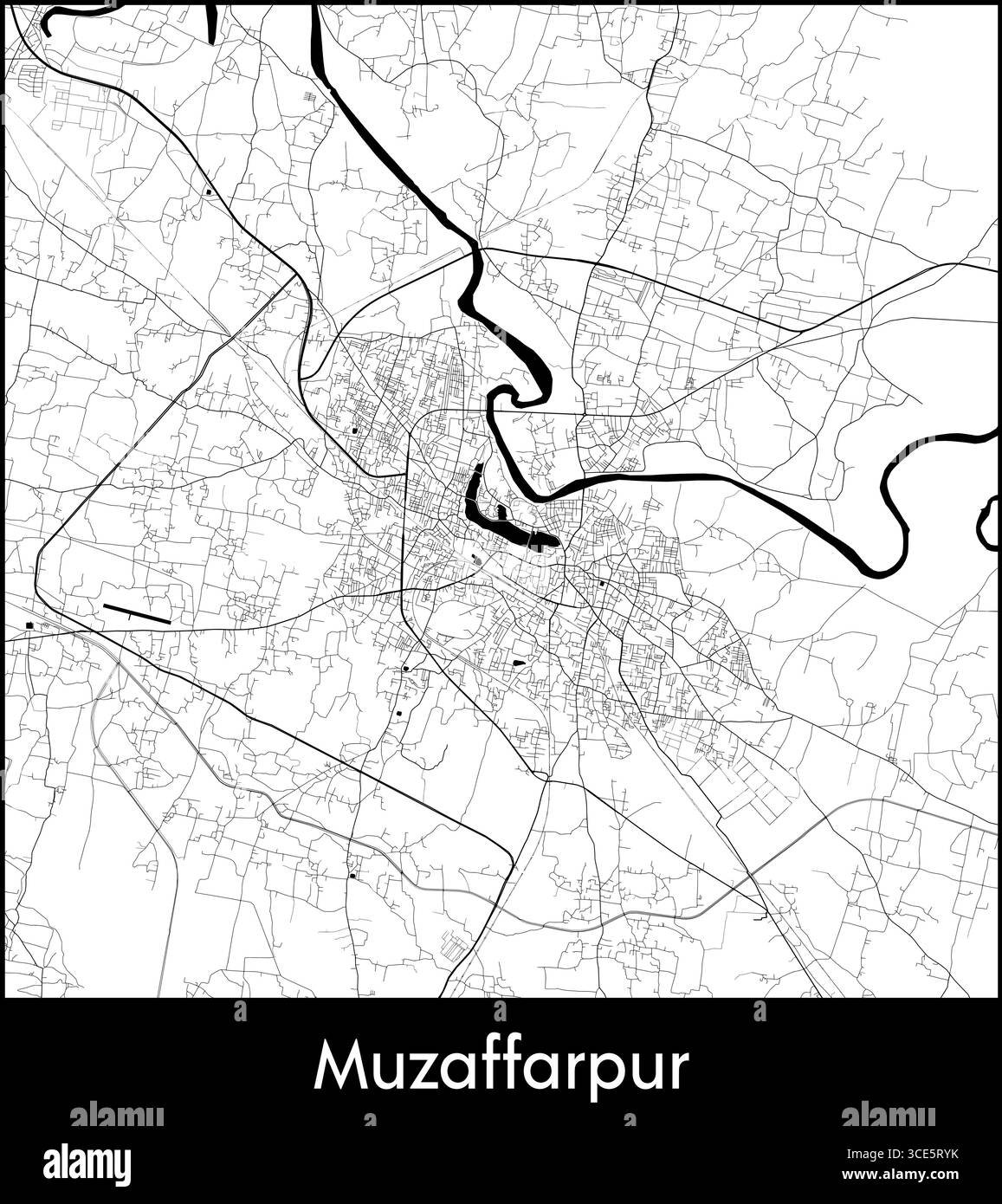 Muzaffarpur city map hi-res stock photography and images - Alamy