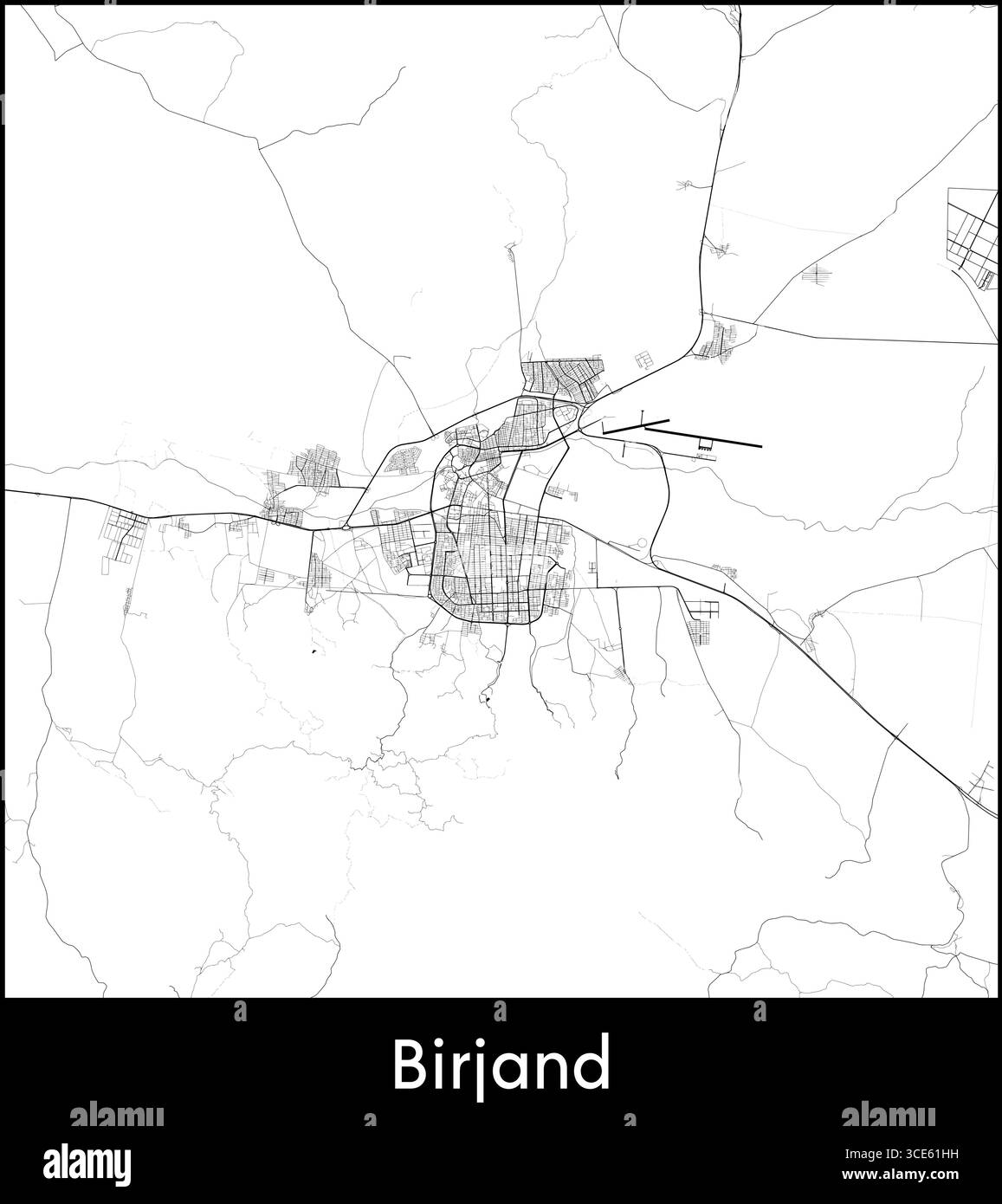 Birjand city map iran Stock Vector Images - Alamy