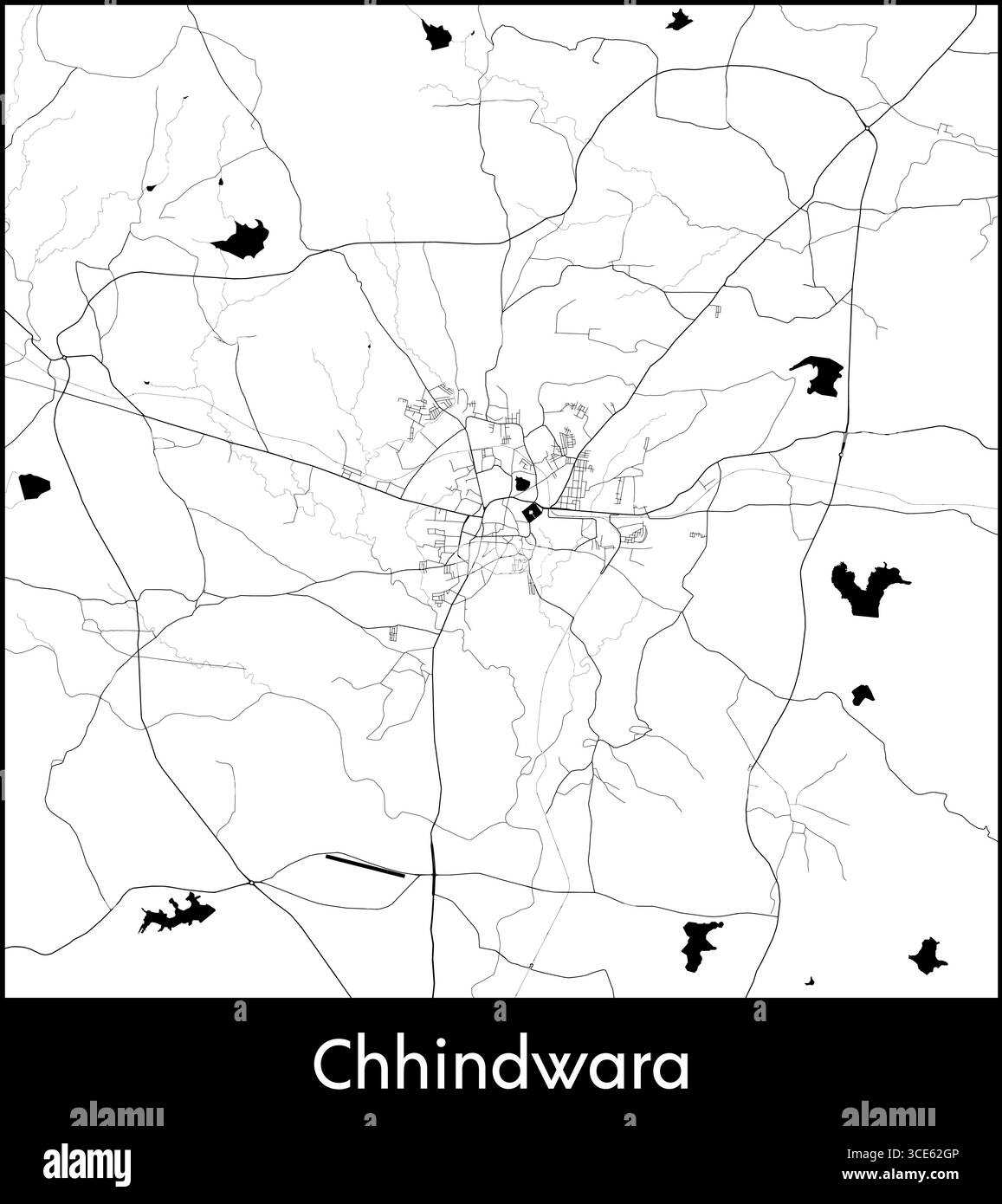 India map outline vector Black and White Stock Photos & Images - Alamy