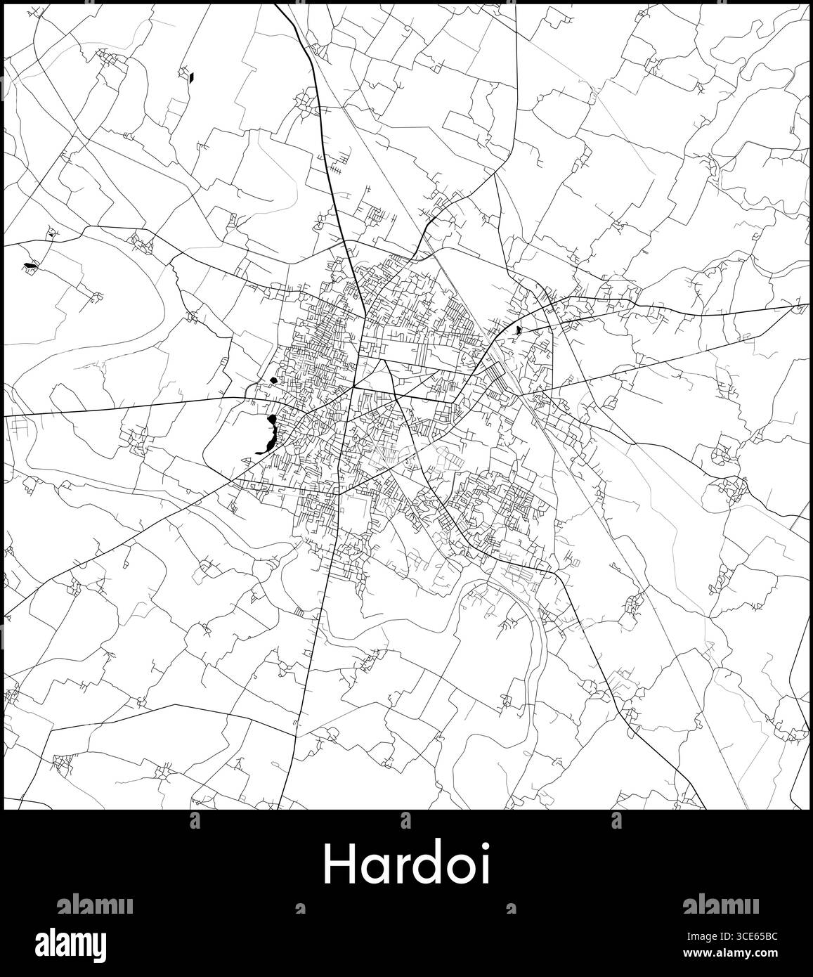 Hardoi map hi-res stock photography and images - Alamy