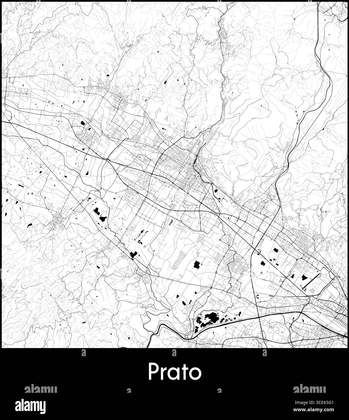 Prato italy city map Stock Vector Images - Alamy