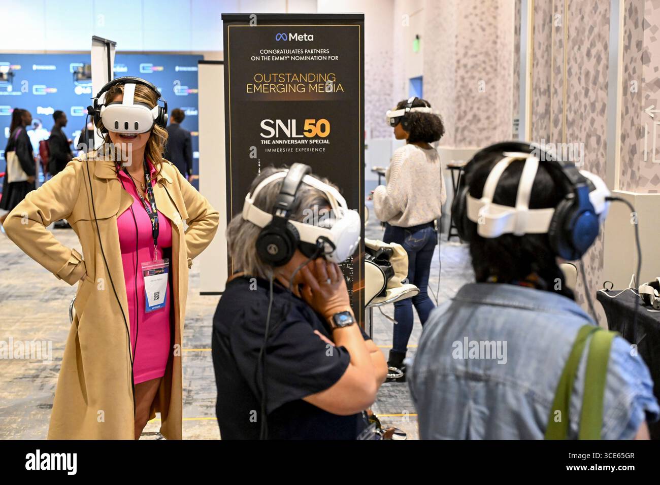 Alaura Patton, from left, Loresal Franco and Jossel Franco experience ...