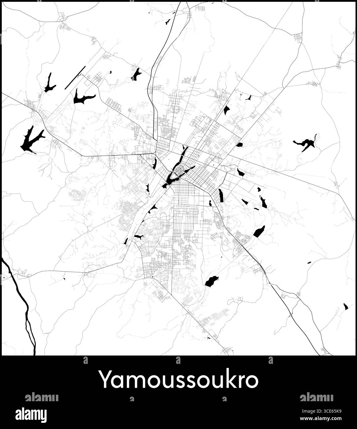 Yamoussoukro city Stock Vector Images - Alamy