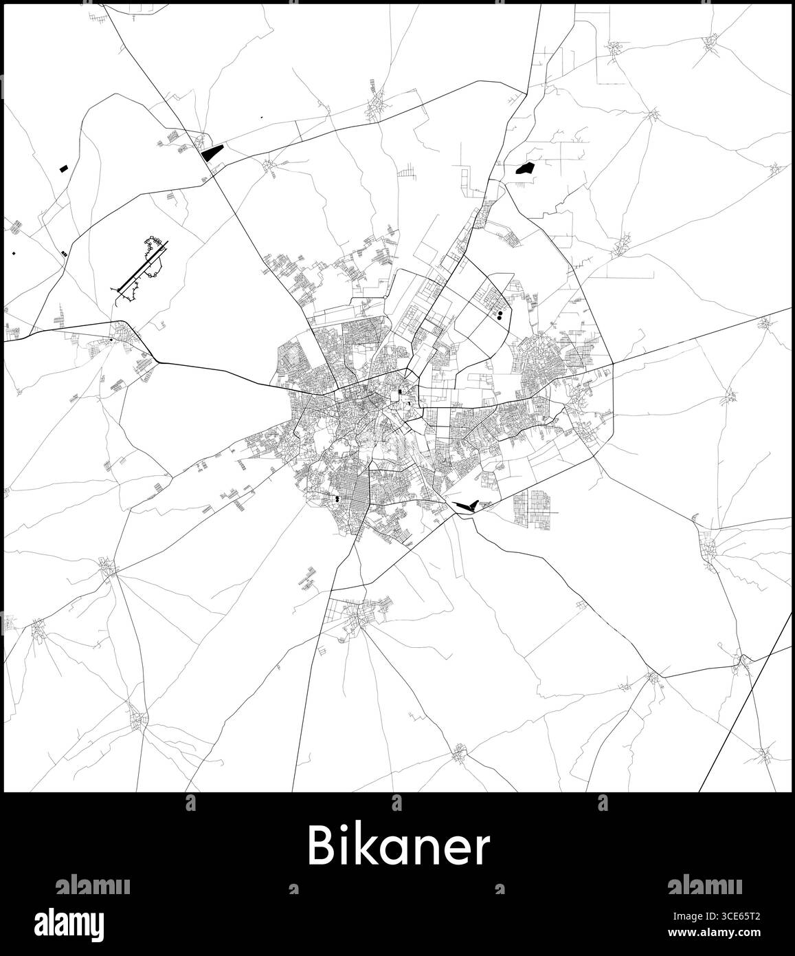 Map of india bikaner hi-res stock photography and images - Alamy