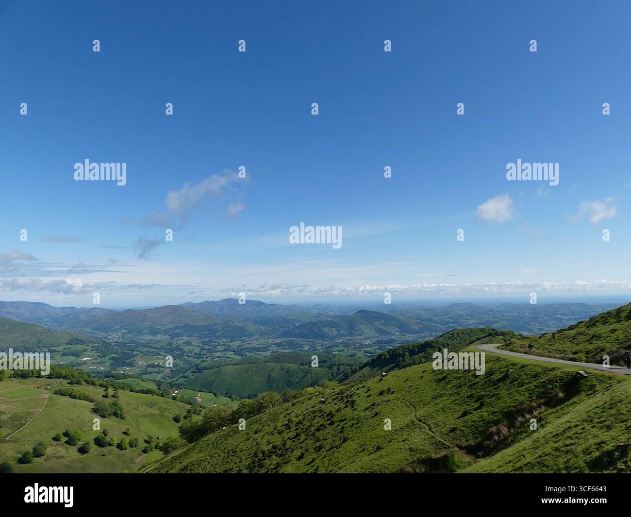 Scenic View of the French Pyrenees Mountains along the Route Napoleon ...