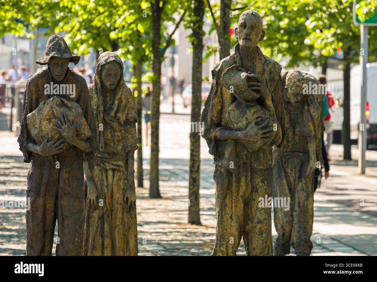 Haunting statues at the Famine Memorial by Rowan Gillespie, Custom ...