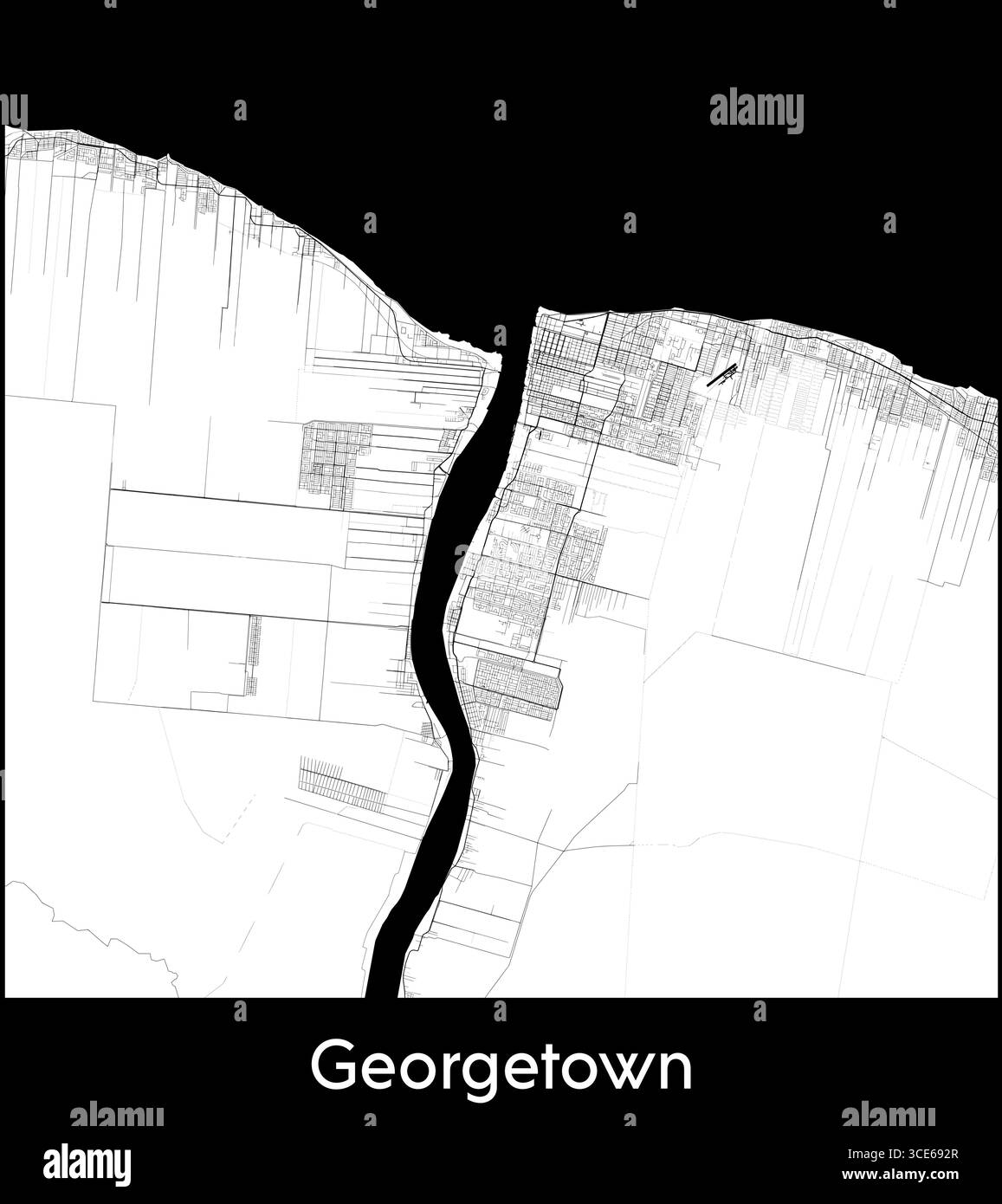 Guyana street Stock Vector Images - Alamy