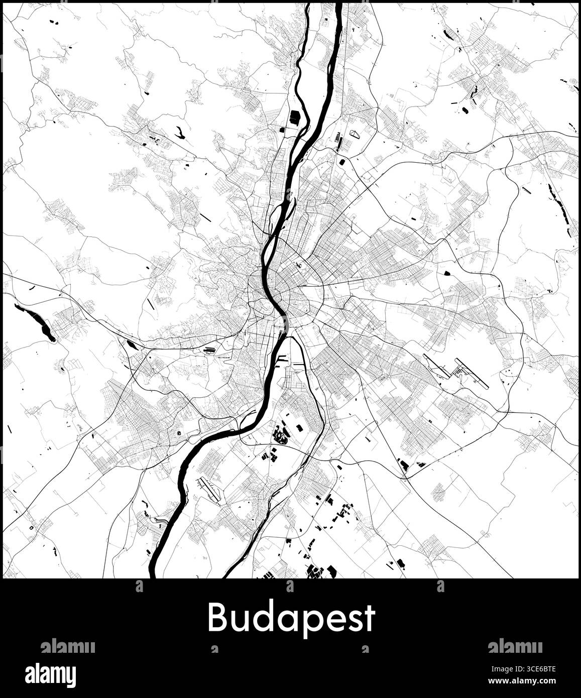 Budapest poster Black and White Stock Photos & Images - Alamy